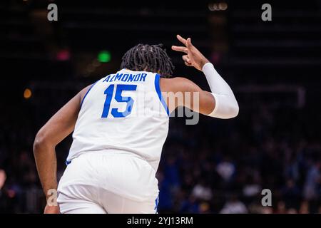 Kentucky forward Ansley Almonor (15) plays during the second half of an ...