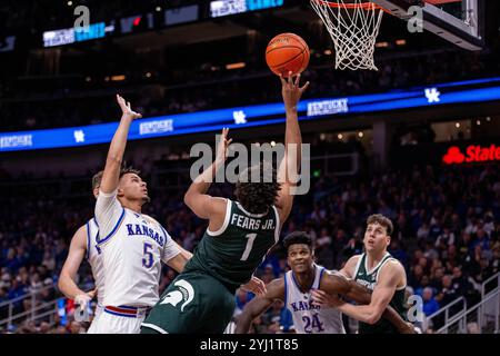 Kansas guard Zeke Mayo (5) in the first half of an NCAA college ...