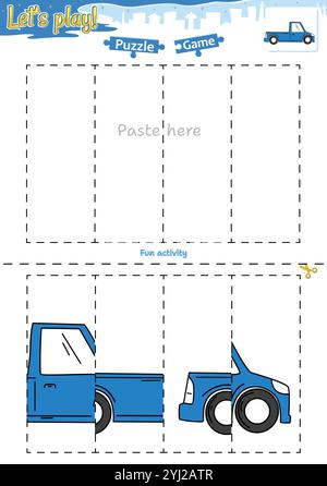 Transportation matching activity with cute transport and missing parts ...