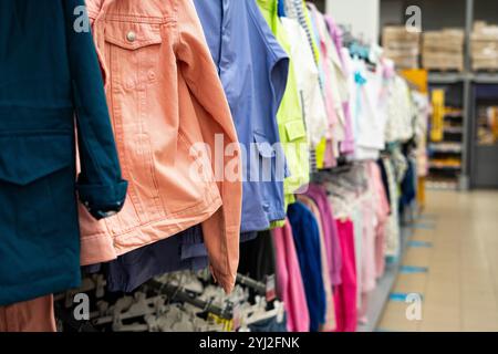 Lots of nice clothes for kids Stock Photo - Alamy