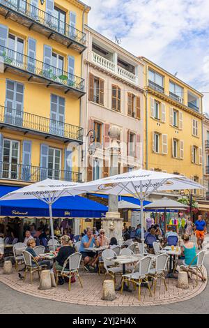 Cafe in Antibes Provence France Stock Photo - Alamy