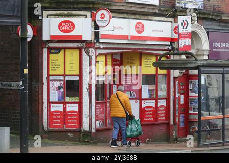 Wolverhampton, UK, 13th November 2024. Front of a post office branch ...