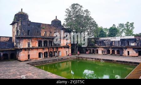 Inside view of Moti Mahal, built by Gond ruler Hruday Shah in 1667 AD ...