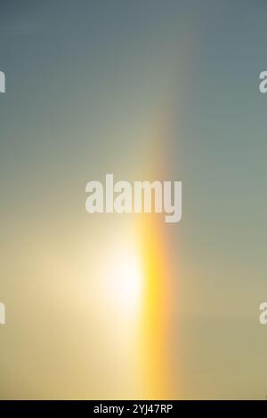 Solar halo, a rare effect seen in winter Stock Photo - Alamy