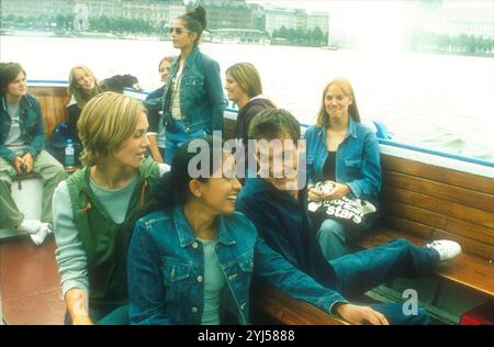 KEIRA KNIGHTLEY, PARMINDER NAGRA, JONATHAN RHYS MEYERS, BEND IT LIKE BECKHAM, 2002 Stock Photo ...