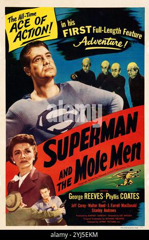 GEORGE REEVES in SUPERMAN AND THE MOLE-MEN (1951), directed by LEE ...