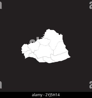 Sanli Urfa Map Icon in Türkiye, Illustration Symbol Design Stock Vector ...