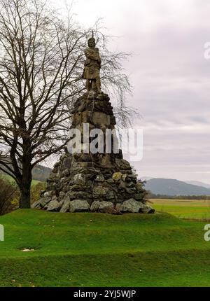 The Black Watch statue in Aberfeldy in the Scottish Highlands of ...