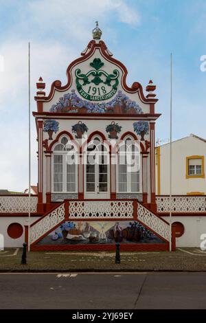 The Impérios of Terceira Island, Azores are small, colourfully painted ...