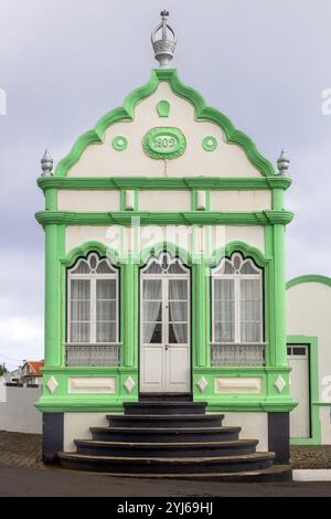 The Impérios of Terceira Island, Azores are small, colourfully painted ...