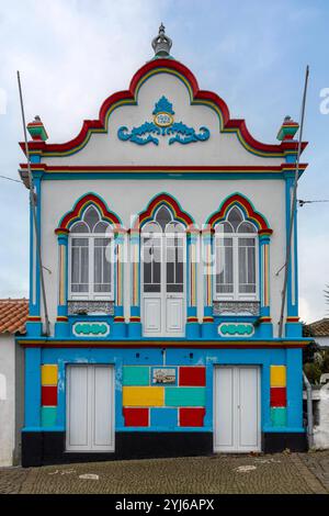 The Impérios of Terceira Island, Azores are small, colourfully painted ...