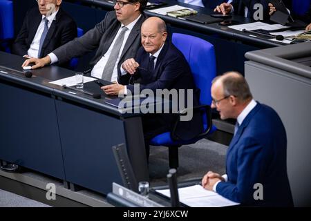 German Chancellor Friedrich Merz holds a speech in front of Lithuania's ...