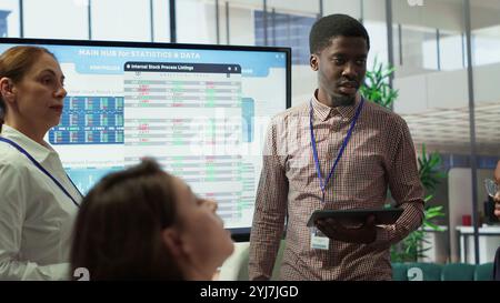 Stakeholders starting a fight during corporation meeting in boardroom ...