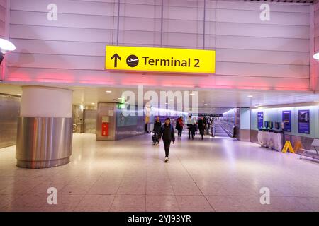 12 Nov. 2024. An underground walkway connecting terminal 2 and terminal ...