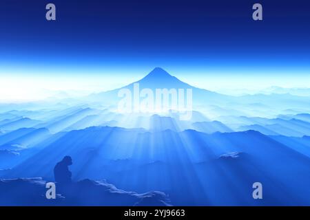 Mt Fuji and monkey Stock Photo - Alamy