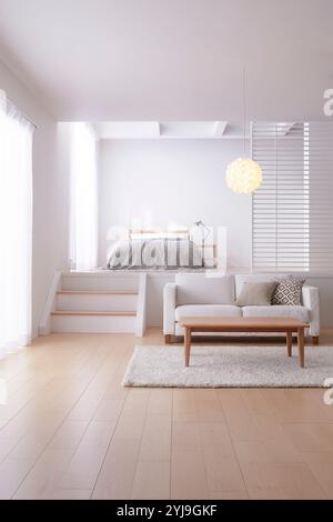 Large, simple and bright rooms Stock Photo - Alamy