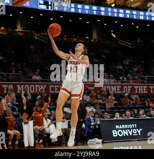 Texas guard Shay Holle (10) stands on the court during the first half ...