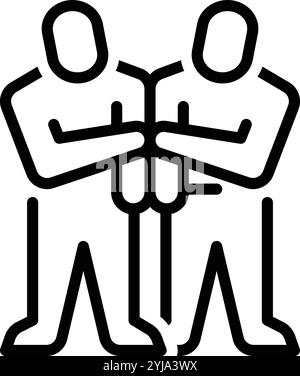 Icon for friendship, compadre Stock Vector Image & Art - Alamy