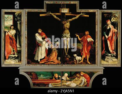 Matthias Grünewald / 'Inssenheim Altar: Crucifixion', 1515. Museum ...