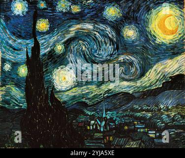 'Starry Night 2' is one of Vincent van Gogh’s most famous paintings ...