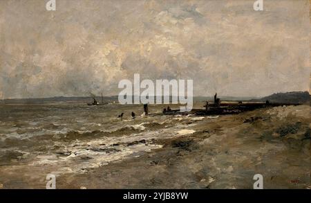 Carlos de Haes, Villerville Beach. Normandy 1877-1884 Oil on canvas ...