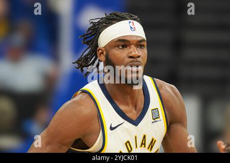 Indiana Pacers forward Jarace Walker (5) in the second half of an NBA ...