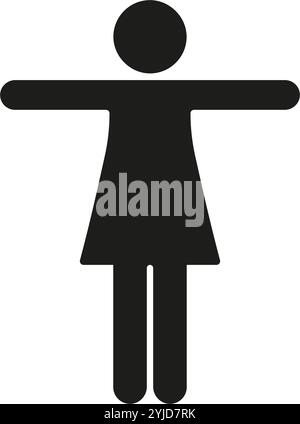 Isolated woman outstretched hand icon Vector Stock Vector Image & Art ...