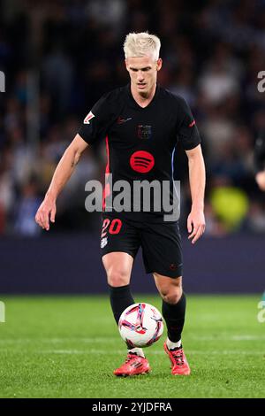 Dani Olmo (FC Barcelona) in action during FC Barcelona’s first training ...