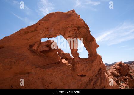 Double arch, Valley of Fire State Park, Nevada Stock Photo - Alamy