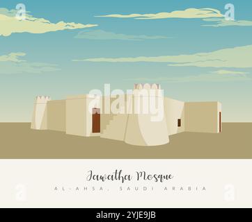 Ancient historic Jawatha Mosque inAl-Ahsa, Eastern Province, Saudi ...
