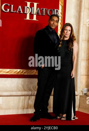 Alexander Karim and Malin Karim attend the Gladiator II The Royal Film ...