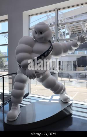Bibendum, the world famous symbol and mascot of the Michelin tire brand ...