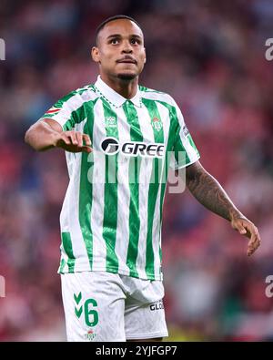 Natan de Souza of Real Betis in action during the Spanish league ...