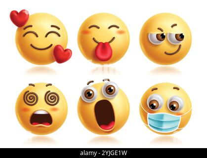 Dizzy emoji vector character. Dizzy clipart design in crazy, funny and ...