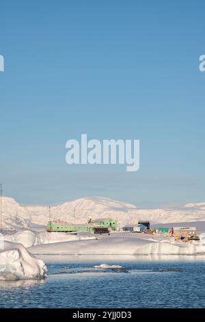 Academik Vernadsky station. Vernadsky research base in Antarctic Stock ...