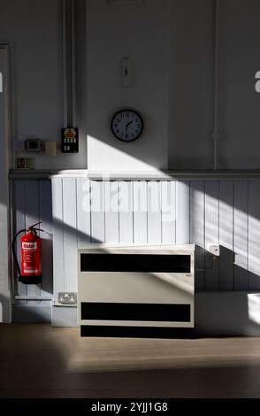 Sun makes shadows on the wall Stock Photo - Alamy