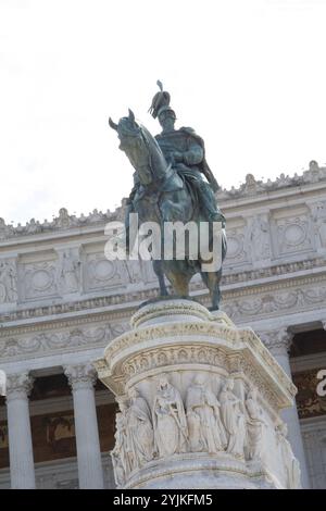 A photograph of the Altare della Patria captures its grand white marble ...