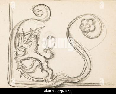 Simberg, Hugo, Sketch book, 1902, drawing, 16.5 cm x 26.5 cm, Simberg ...