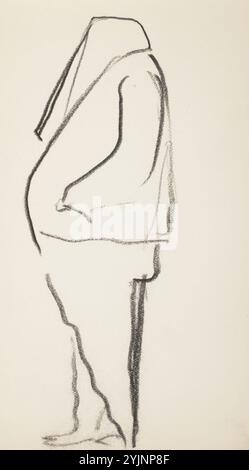 Simberg, Hugo, Sketch book (54 pp.+covers), 1904-05, drawing, 10.5 cm x ...