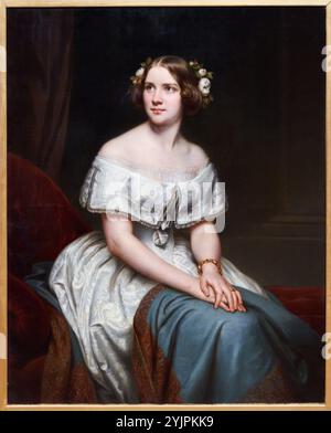 Eduard Magnus' 1846 oil portrait of Jenny Lind, the Swedish soprano ...