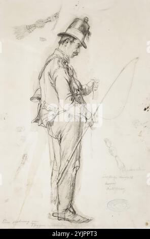 Edelfelt, Albert, Sketch book, drawing, 22 cm x 30 cm, Albert Gustaf ...