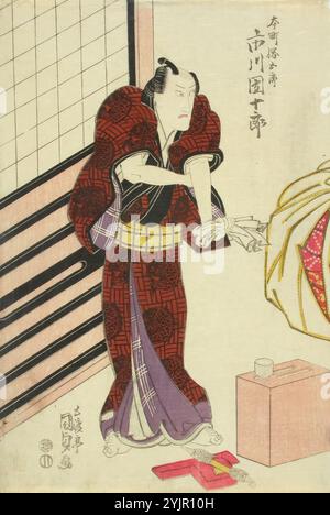 Kunisada, B, work, Actor Ichikawa Danjuro VIII as Prince Shitta-Taishi ...
