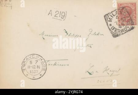 Letter to Philip Zilcken, writer: Vittorio Pica, after a print by ...