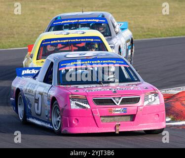 Daniel Fisher competing in the 2024 British Pick-Up Truck Racing ...