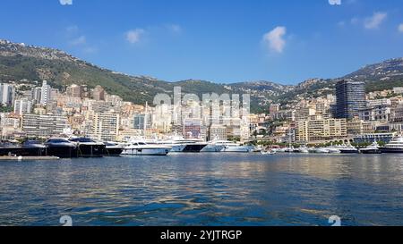 Monaco Monte Carlo boat F1 corner Stock Photo - Alamy