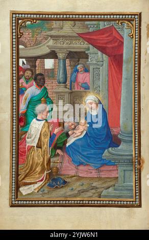 THE NATIVITY The Magi pay homage to the new-born Jesus Stock Photo - Alamy