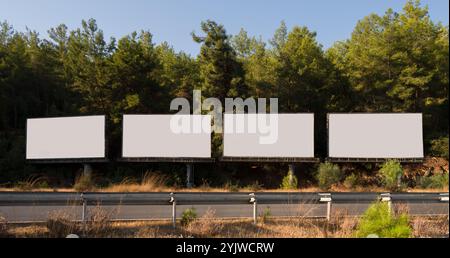 Blank motorway road sign board, empty signs, UK Stock Photo - Alamy