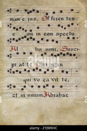 Music Text, third quarter of 15th century Stock Photo - Alamy