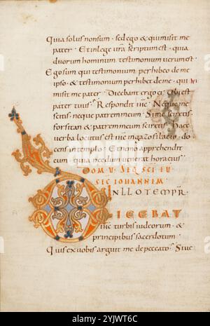 Decorated Initial P; Gospel Lectionary, late 10th century. Additional ...