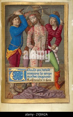Flagellation; Poncher Hours, about 1500 Stock Photo - Alamy